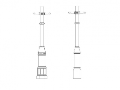 Mid Hinged Columns | Pudsey Diamond Street Lighting Columns